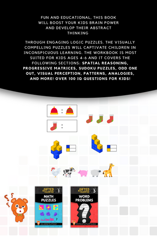 The Gifted And Talented Kindergarten Workbook: IQ questions for kids ...