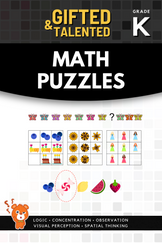 The Gifted And Talented Kindergarten Workbook: IQ questions for kids ...