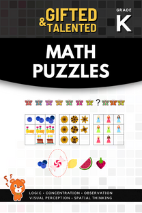 The Gifted And Talented Kindergarten Workbook: IQ questions for kids ...