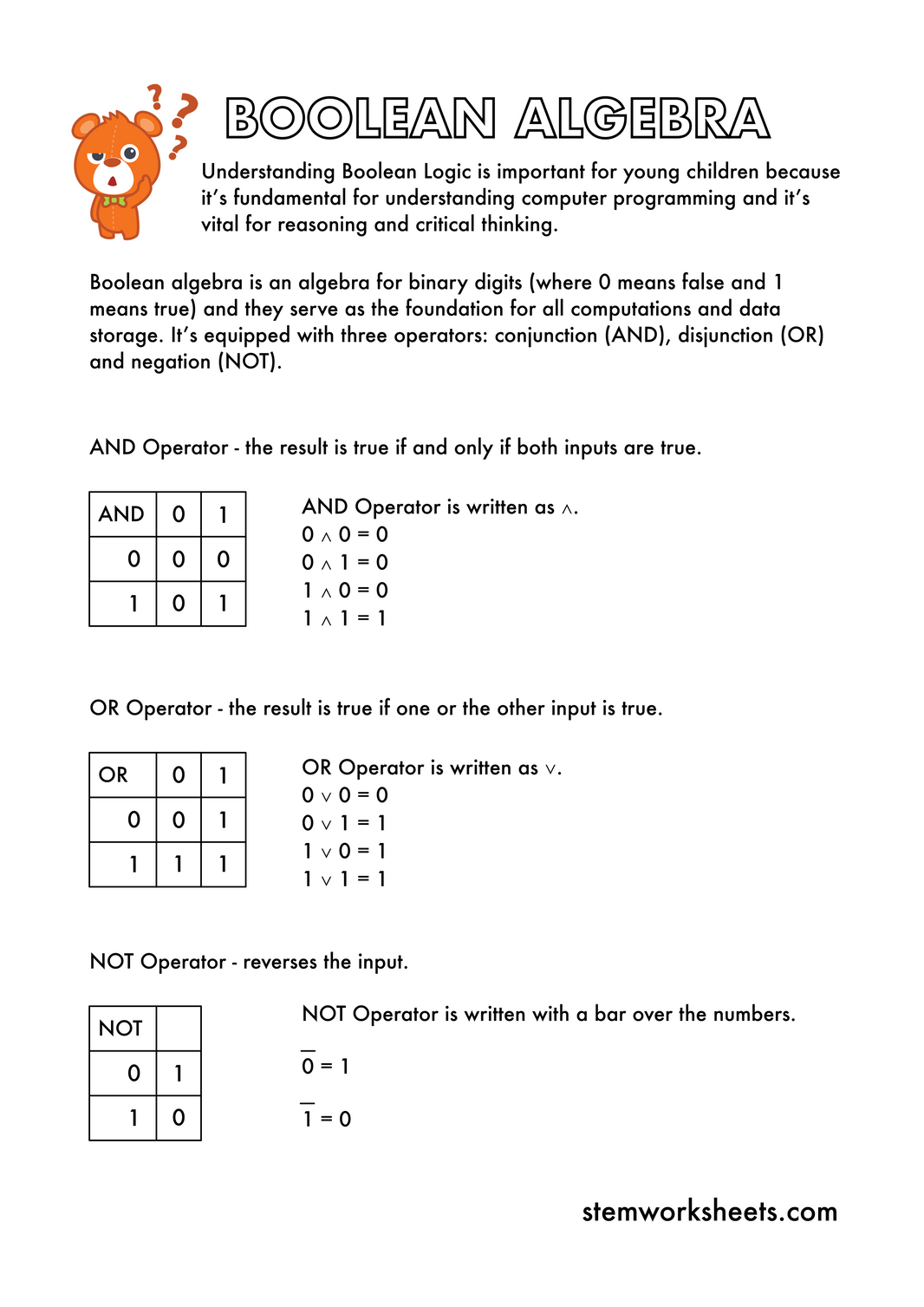 Worksheets – STEMWorksheets
