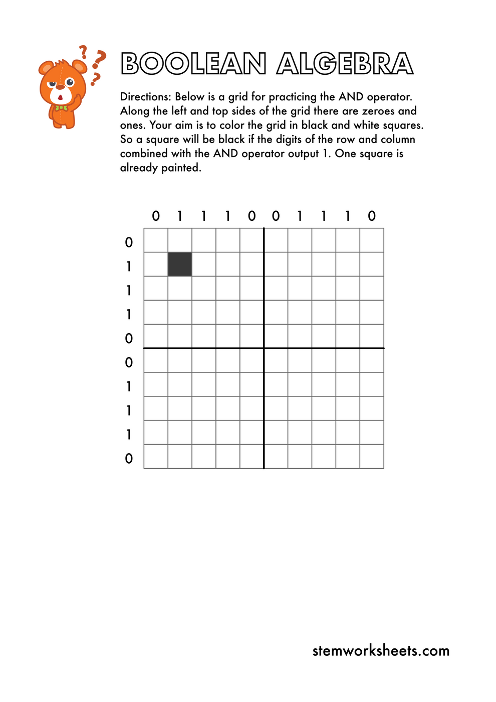 FREE Boolean Algebra Pack – STEMWorksheets