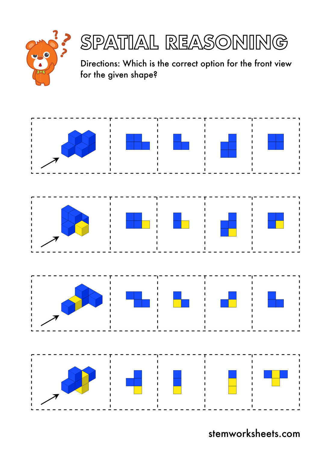 FREE Spatial Reasoning Pack 3 – STEMWorksheets