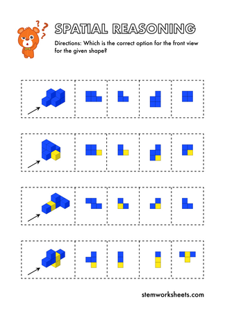 FREE Spatial Reasoning Pack 3 – STEMWorksheets