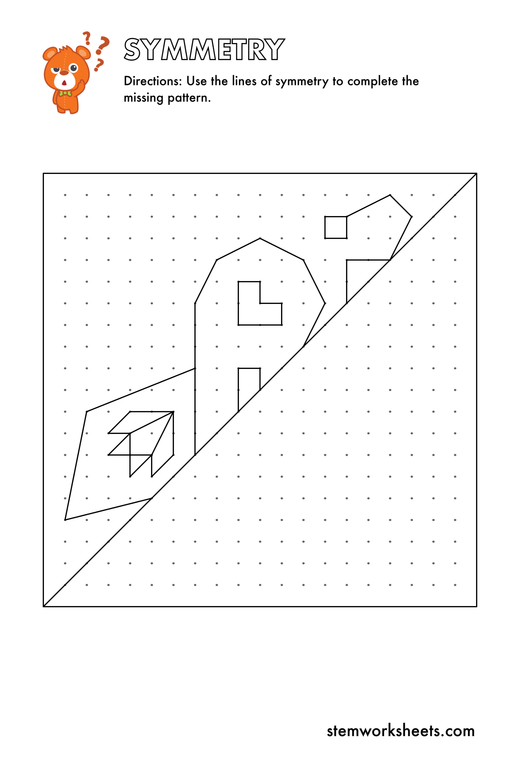 FREE Symmetry Pack 1 – STEMWorksheets