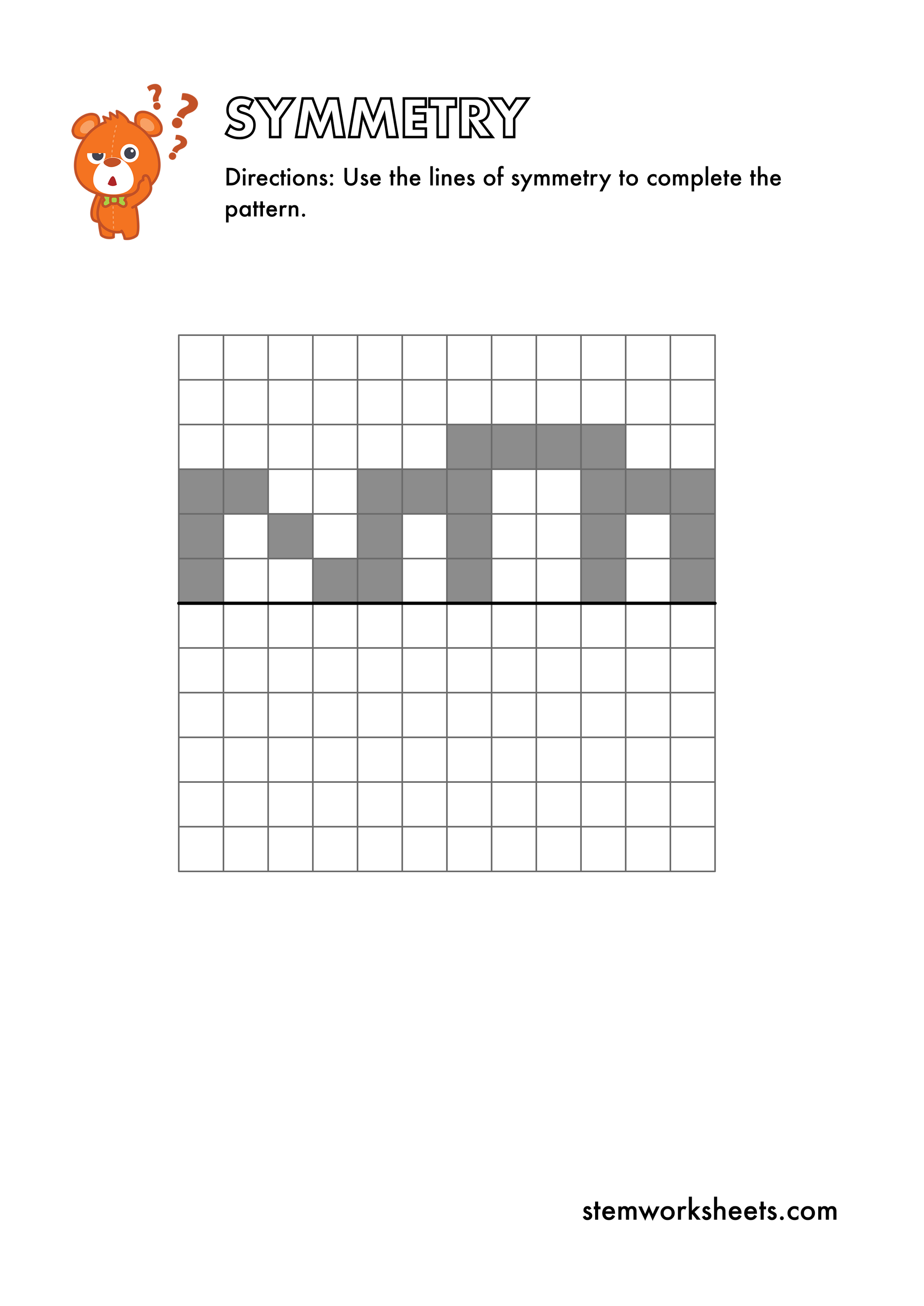 FREE Symmetry Pack 1 – STEMWorksheets