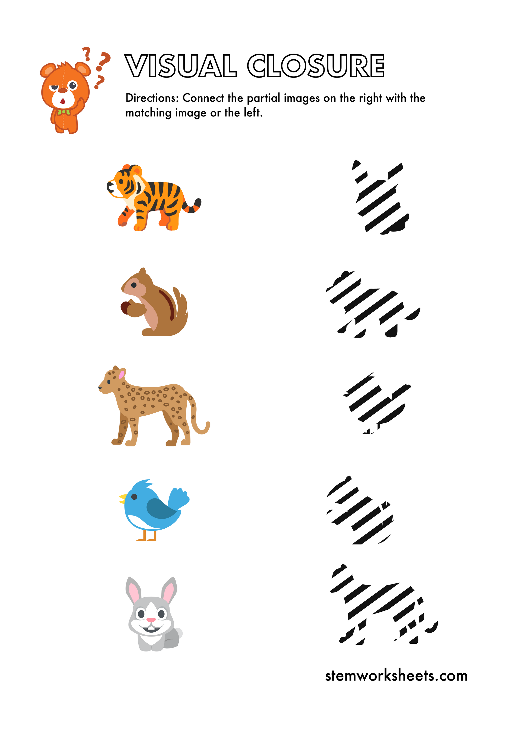 FREE Visual Closure Pack 1 – STEMWorksheets