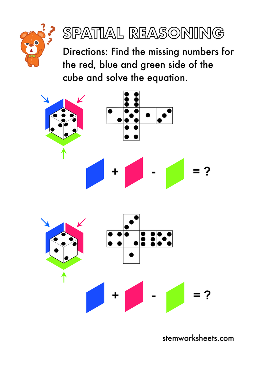 Download FREE Spatial Reasoning Pack 1 – STEMWorksheets